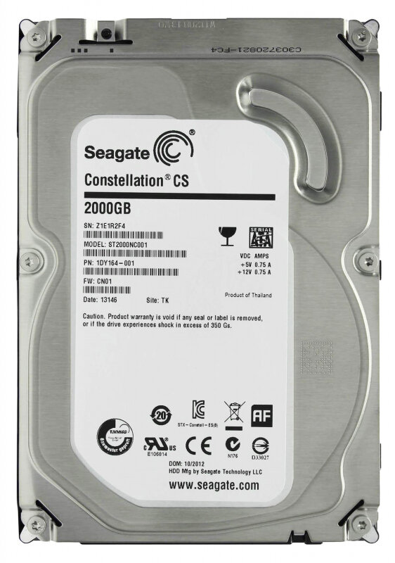 Жесткий диск Seagate 1DY164 2Tb SATAIII 3,5" HDD