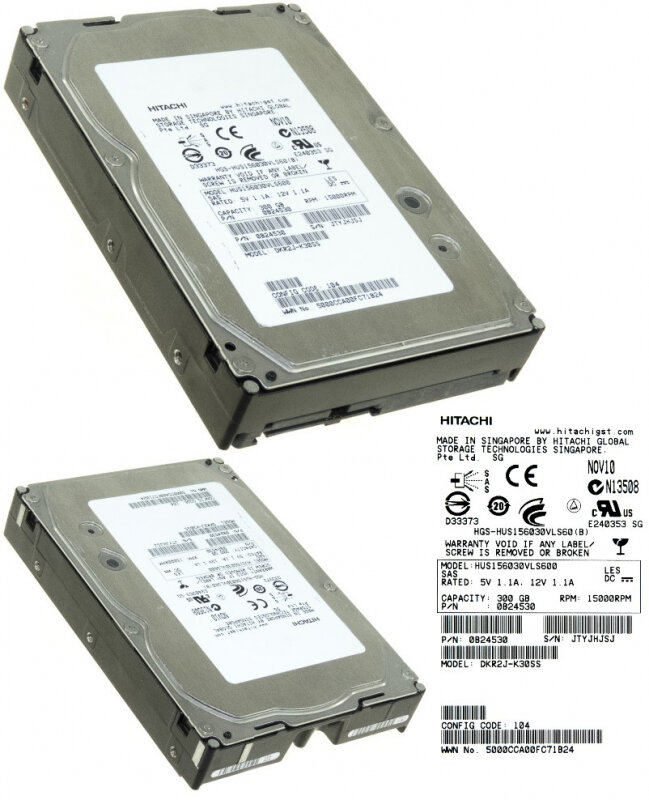 Жесткий диск Hitachi 0B24530 300Gb SAS 3,5" HDD