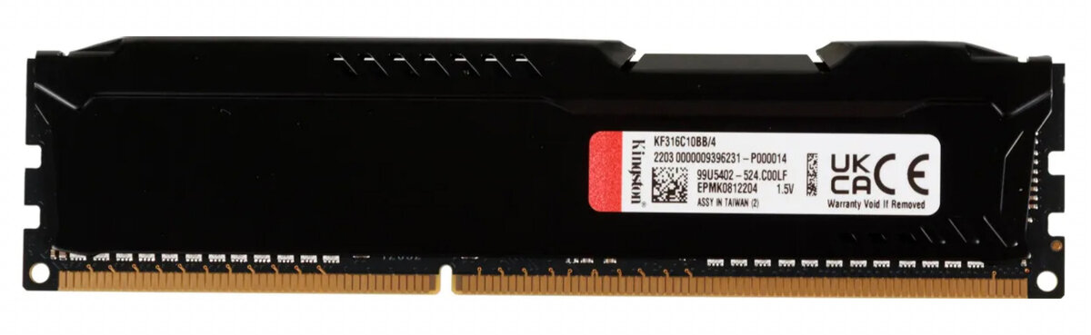 Оперативная память Kingston KF316C10BB/4 DDRIII 4Gb