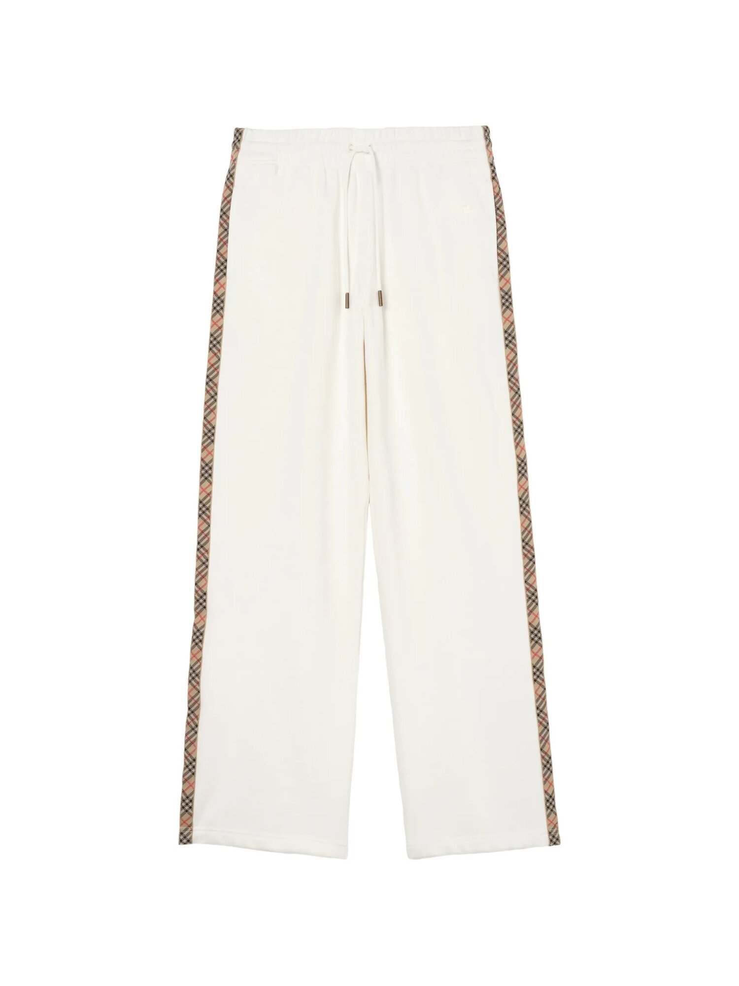 Брюки Check-trim cotton track pants