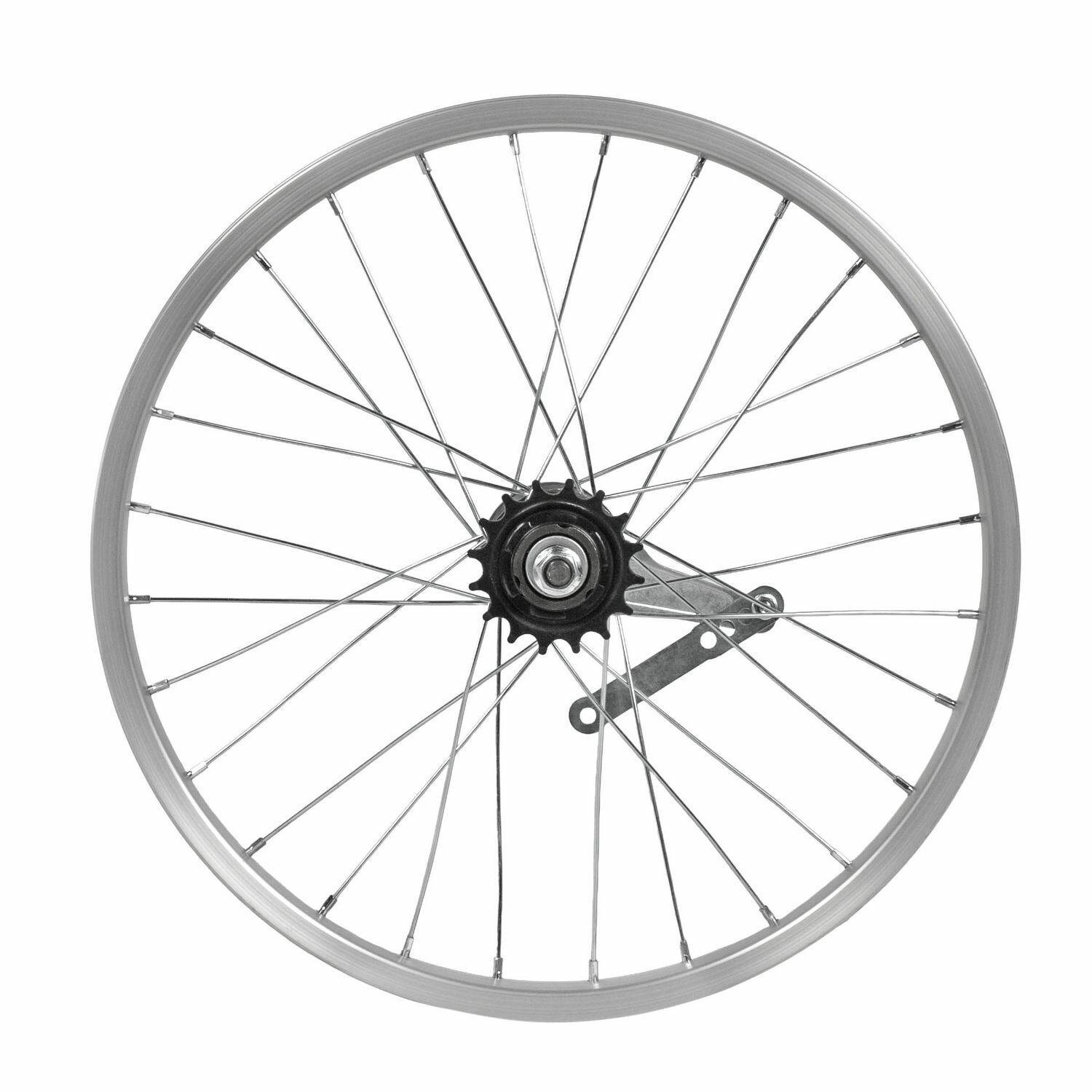 Колесо Felgebieter, заднее, 18", под тормозную втулку, серебристое