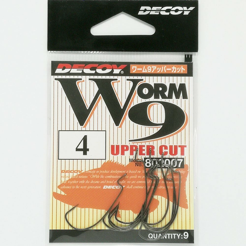 Крючок Decoy офсетный Worm 9 #4 (9 шт.)