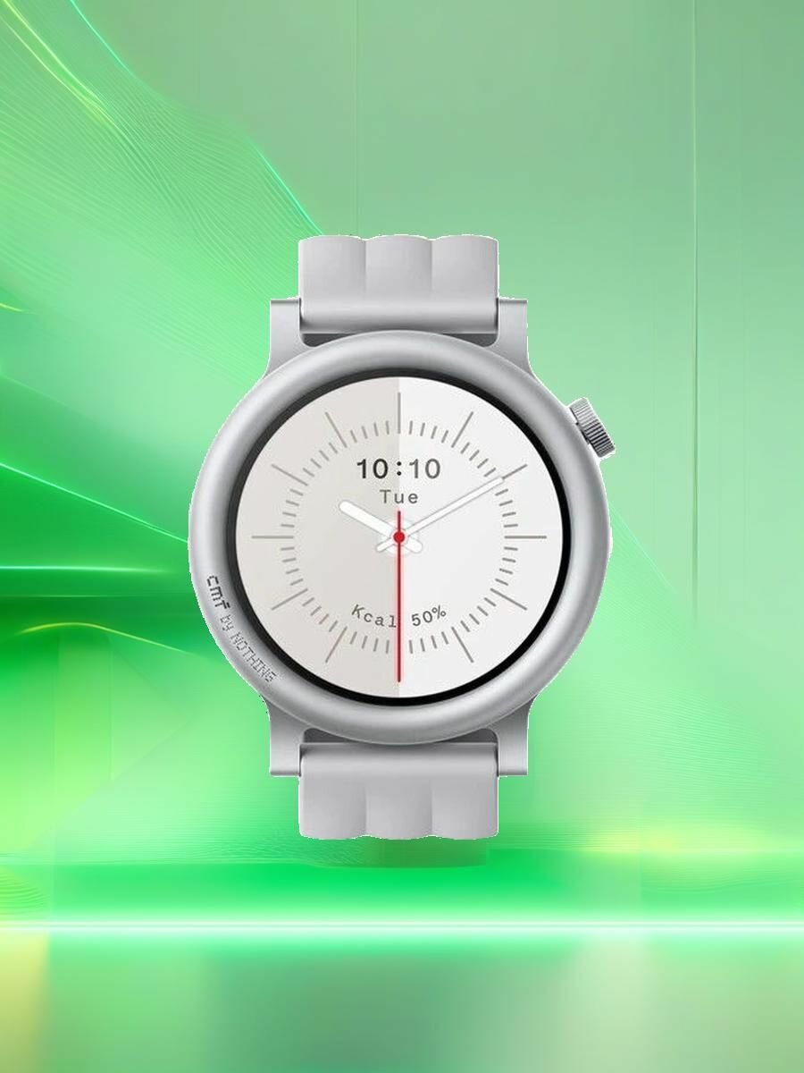 Смарт-часы CMF by Nothing Watch Pro 3 корпус - серый, ремешок - белый, 1.43", AMOLED, 466x466, IP68