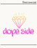 Термонаклейка для одежды и аксессуаров DTF-печать dope side алмаз