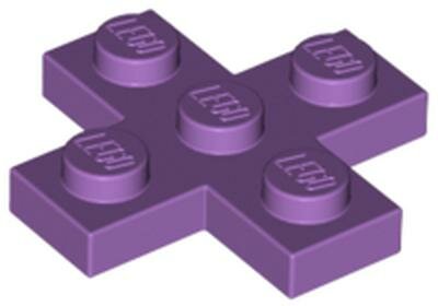 Деталь Lego 15397 Plate, Modified 3 x 3 Cross