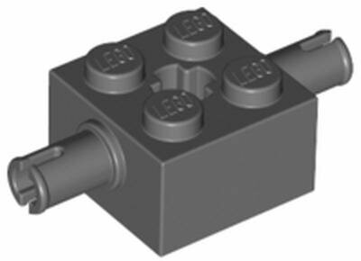 Деталь Lego 30000 Brick, Modified 2 x 2 with Pins and Axle Hole