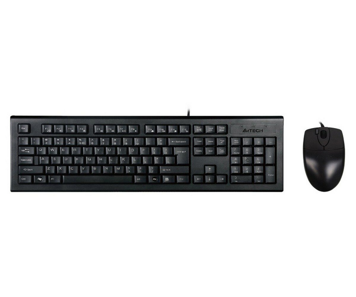 Набор клавиатура+мышь A4Tech KR-8520D клав: черный мышь: черный USB