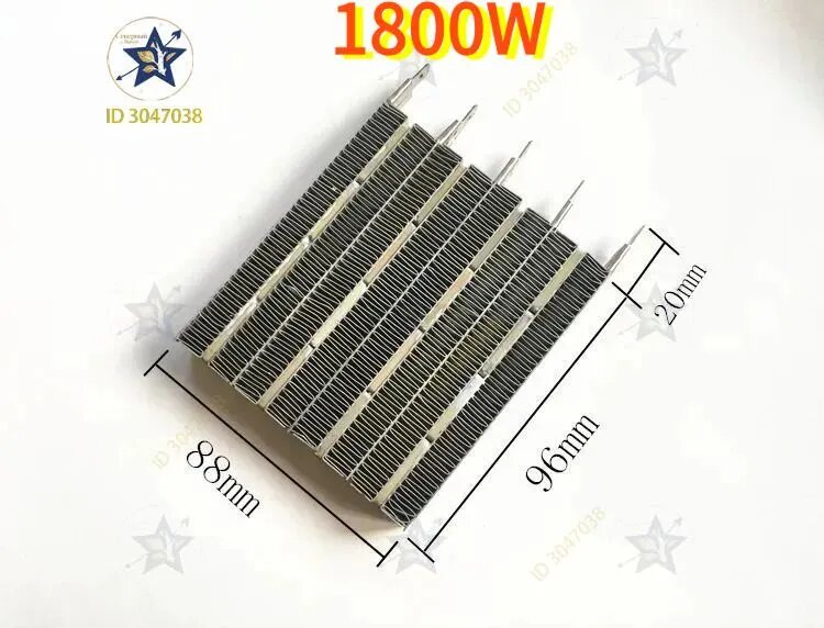 Части электрического тепловентилятора 220-230 В, 1800W, нагревательный элемент PTC, керамическая пластина с нагревательными ребрами