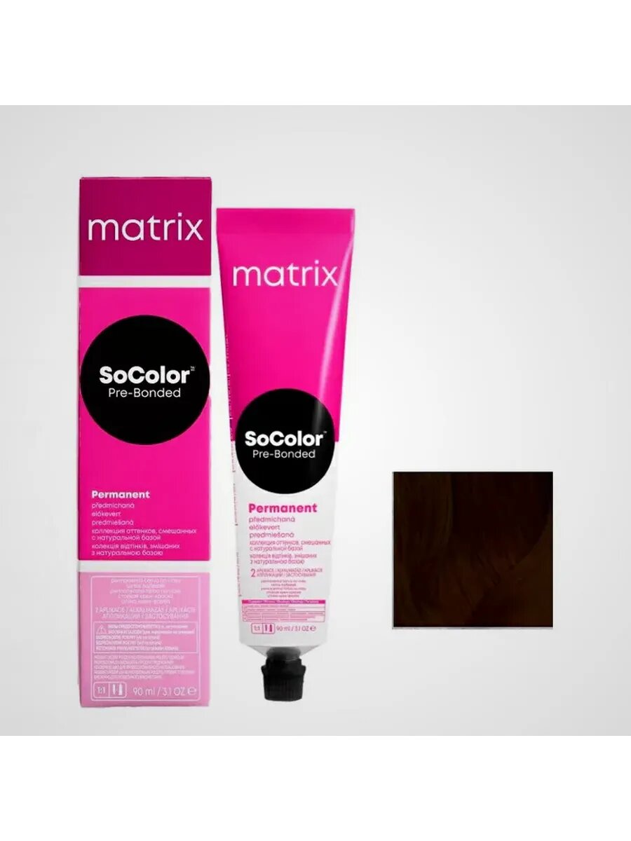 MATRIX SoColor Pre-Bonded 1A Краска 90 мл