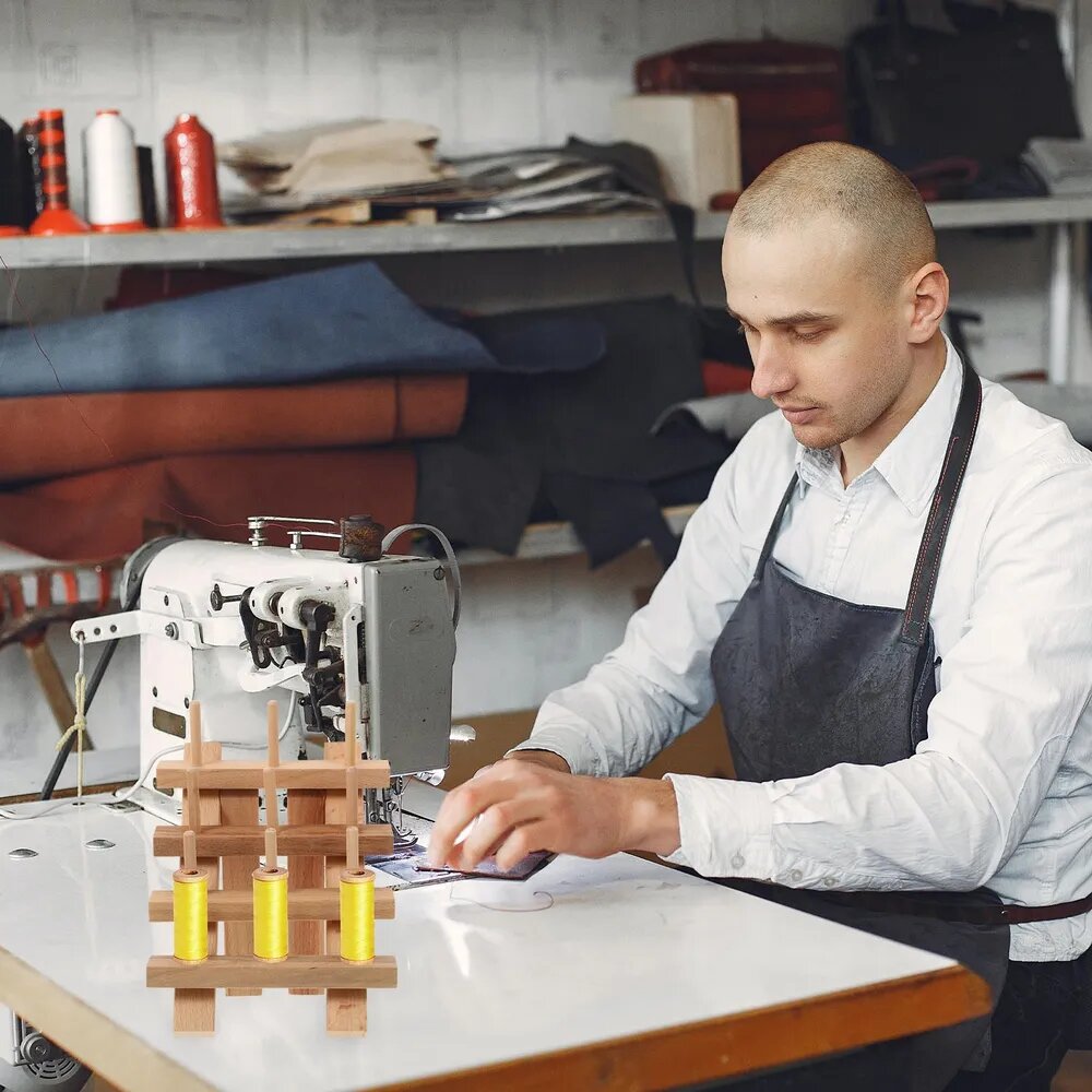 Деревянный Органайзер, Для Ниток, Из Бук, 1 Штука