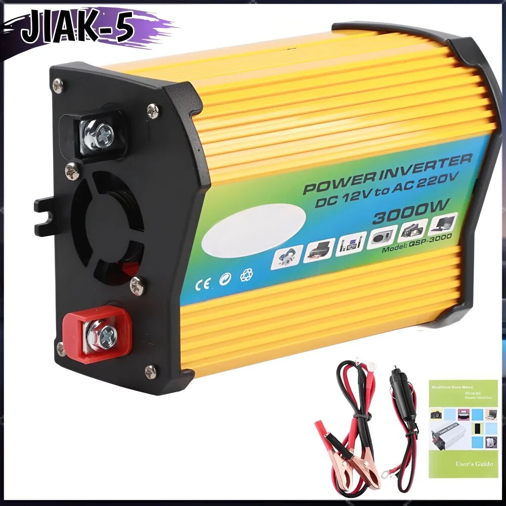 Автомобильный инвертор DC 12V to AC 220V 3000W Модель: GSP-3000