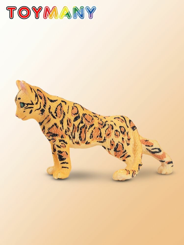 Toymany фигурки домашних животных, Мини-леопардовая кошка, подарок для детей миниатюра кошки детская игрушка