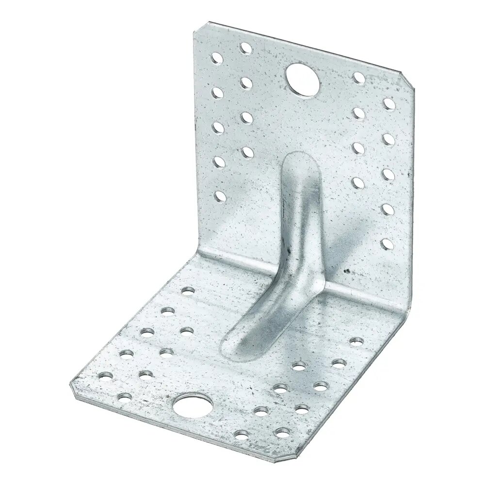Уголок крепежный монтажный KUU 105 из оцинкованной стали 105x90x2,5 мм