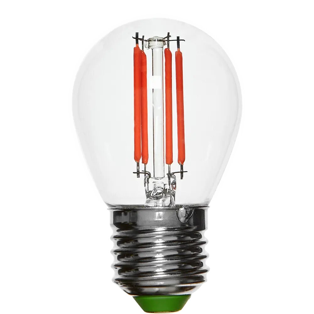 Лампа светодиодная Navigator E27 5Вт шар красный 240 лм