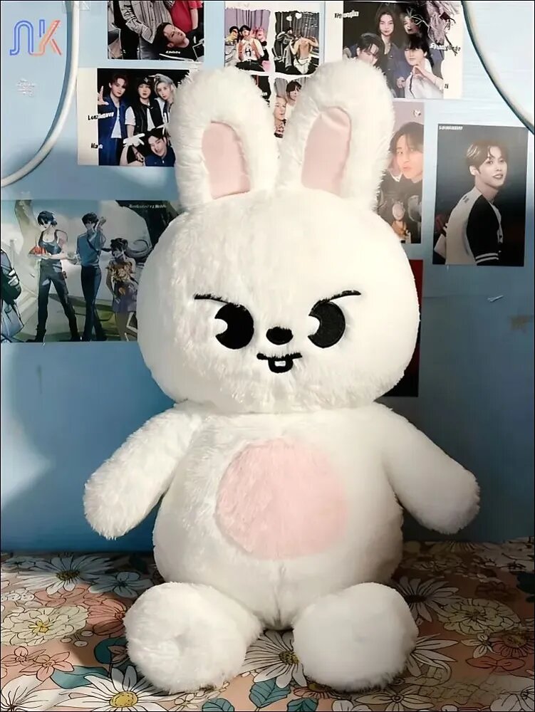 SKZOO Leebit 50cm сидящая мягкая игрушка Straykids KARMA-ds белый заяц