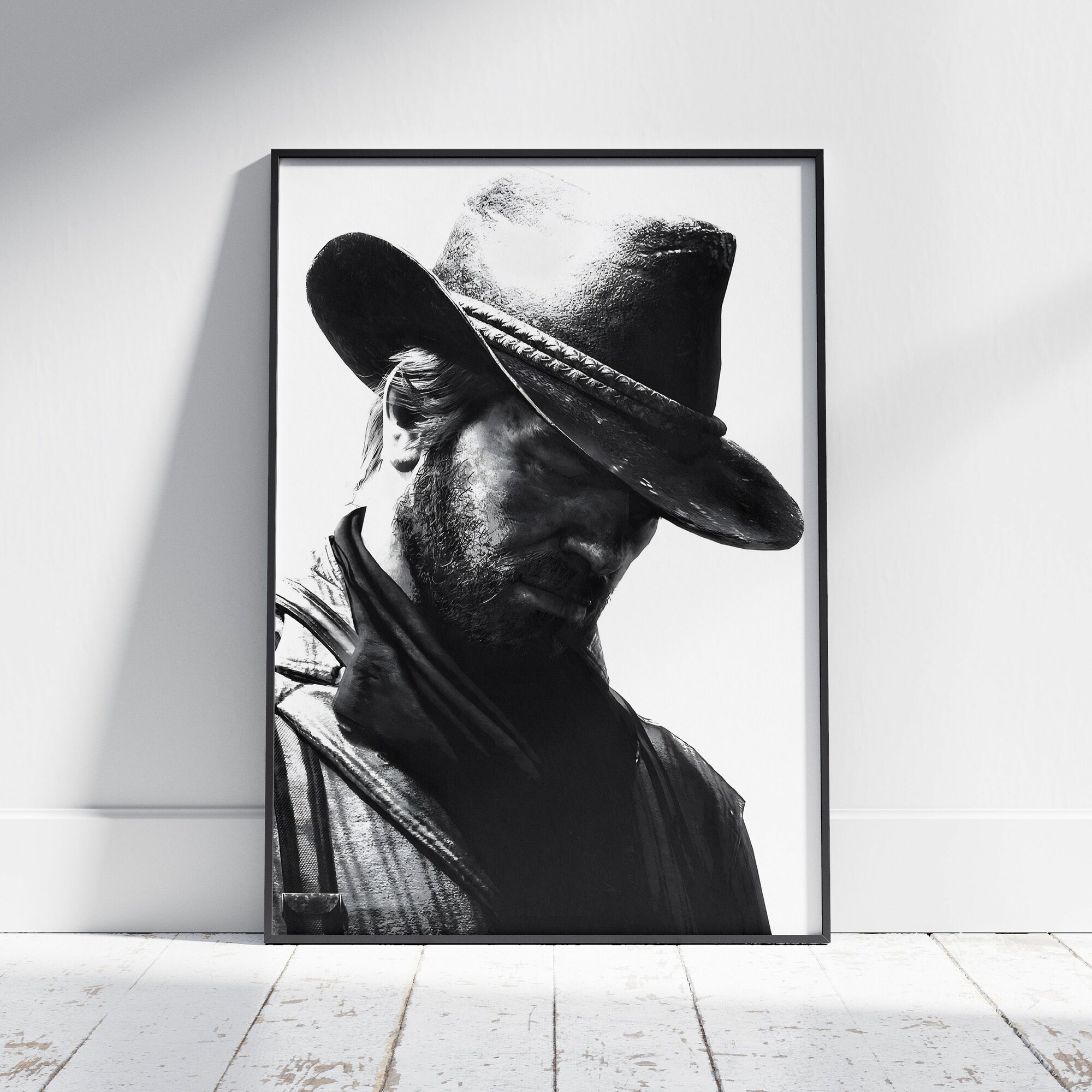 Плакат на стену для интерьера Red Dead Redemption 2 (Артур Морган 4) - Постер по игре формата А4 (21x30 см)