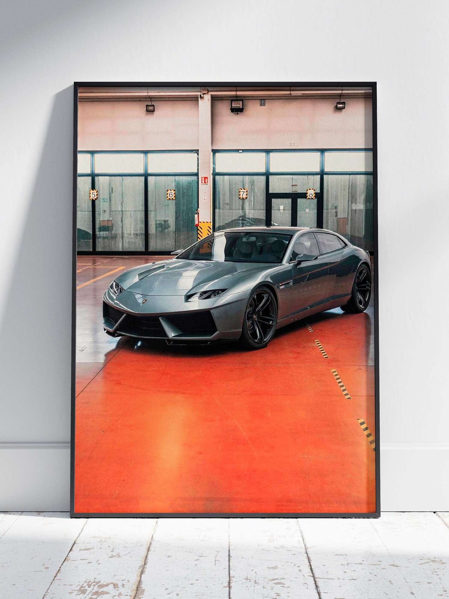 Плакат на стену для интерьера Легенды Авто (Ламборгини Эсток - Lamborghini Estoque) - Постер по машине формата A3 (30x42 см)