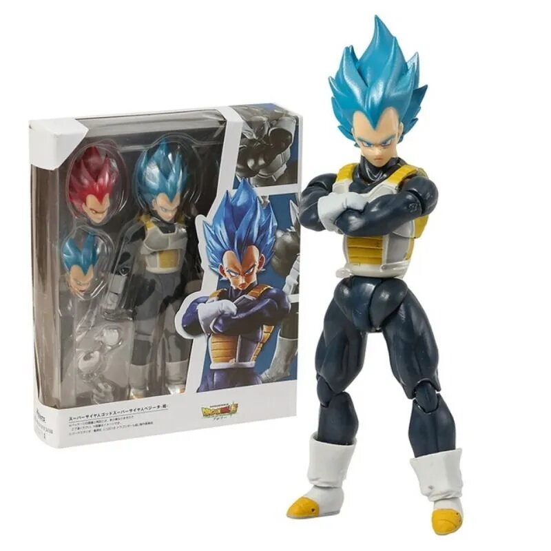 SHF Dragon Ball Son Goku Vegeta IV Супер Сайян Аниме Модель Фигурка PVC 15cm