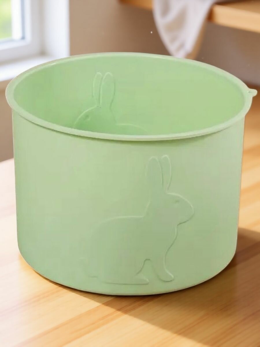 Форма пасхальная силиконовая "Зайчик" для выпечки Кулича из плотного материала