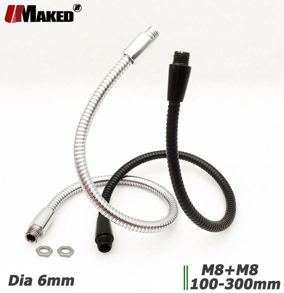 Держатель для лампы Umaked, 300mm M8M8 Black, 1PCS