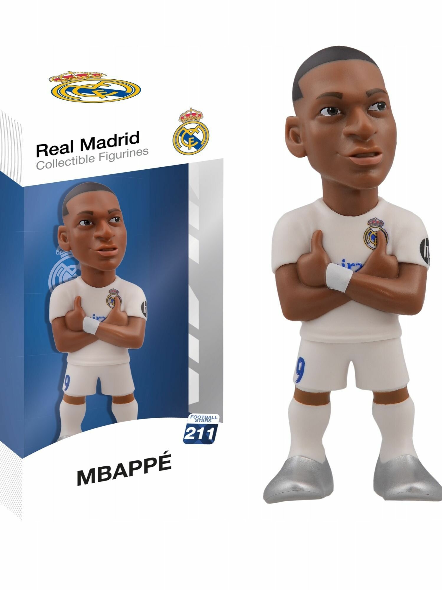 Фигурка MINIX Real Madrid - KYLIAN MBAPPE/Мбаппе, Реал Мадрид 12 см - Миникс Футболисты 8436605118451