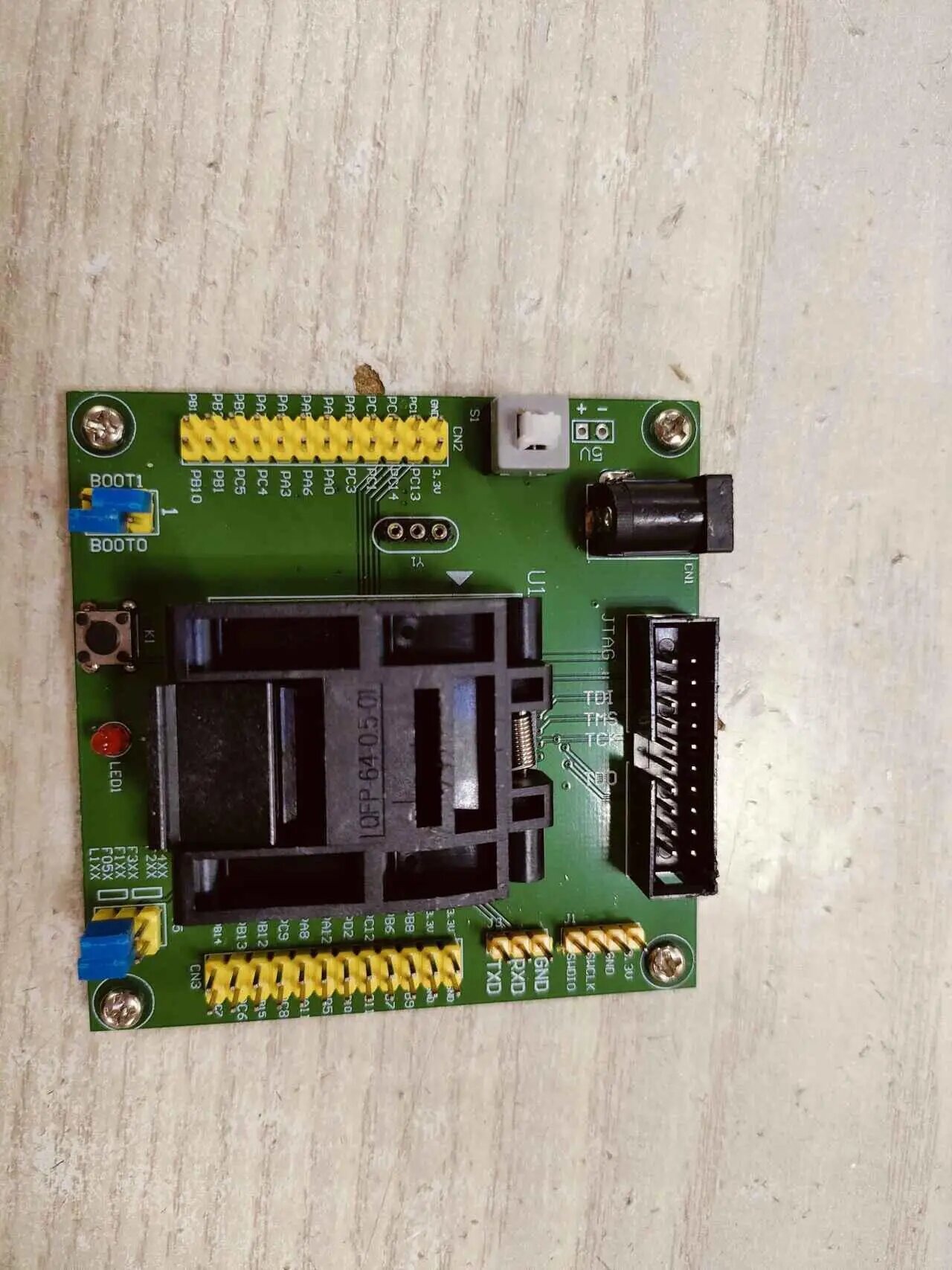 Тестовая горелка STM32, программатор упаковки lqfp64, последовательный порт JTAG SWD, три режима загрузки