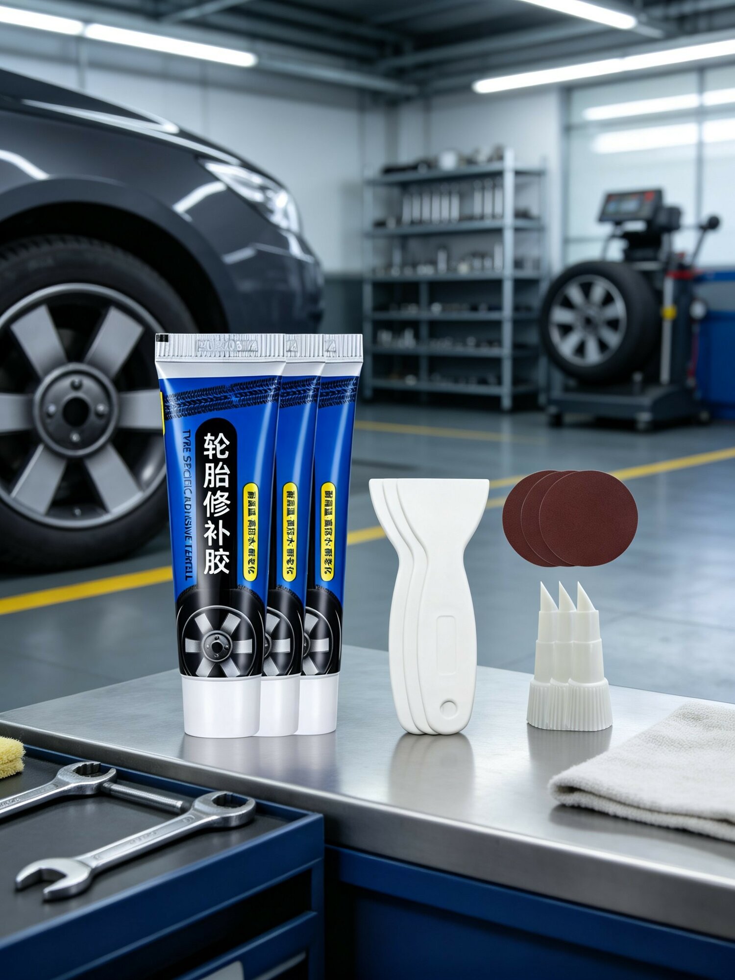 Набор 60/120/180 мл для ремонта автомобильных шин, клей водонепроницаемый и износостойкий при высоких и низких температурах