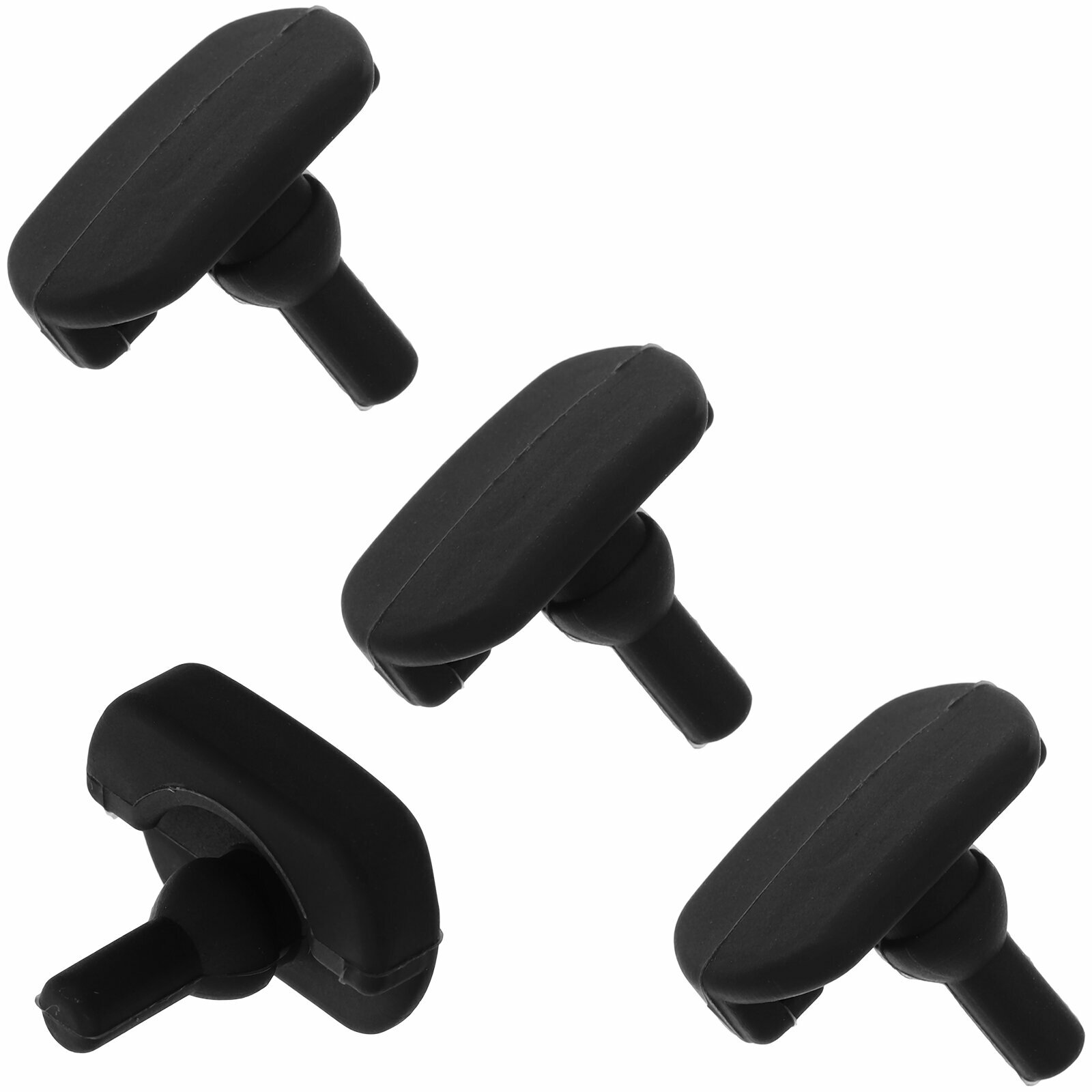 Поддон для аэрогриля, бампер, маслоотделитель, коврик для противня, силиконовый чехол, силиконовые защитные ножки для корзины аэрогриля (квадратные) 4 шт.