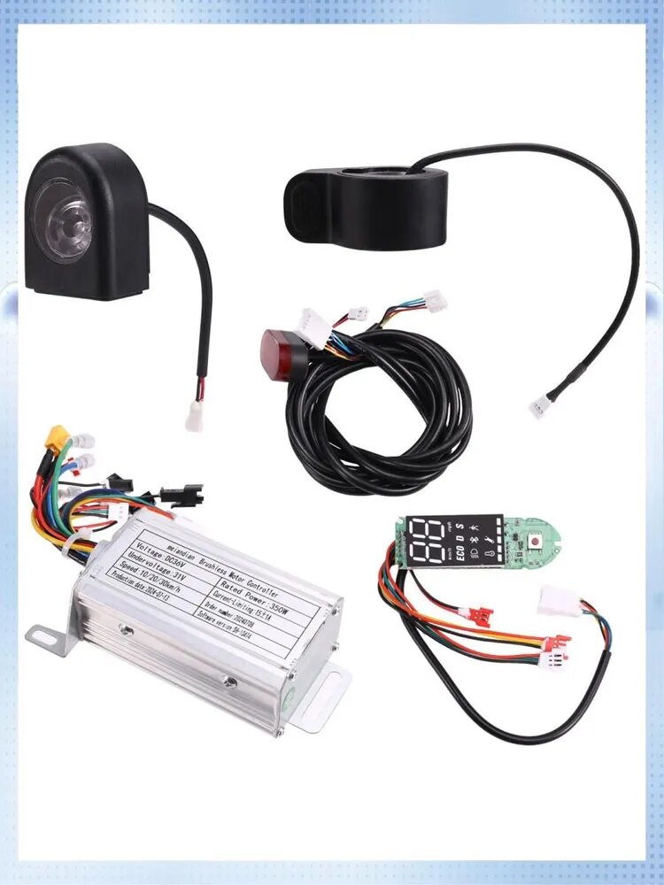 36V 350W Бесщеточный Контроллер + Bluetooth Дисплей Освещение Акселераторный Набор Для Электросамоката M365/M365 Pro