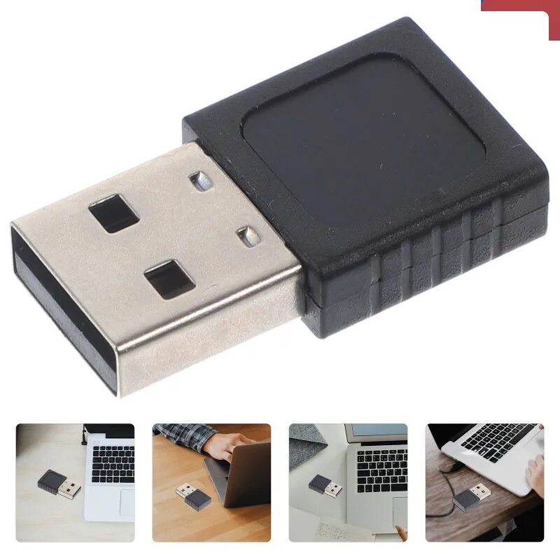 Черный сканер отпечатков пальцев для компьютера, запуск регистрации и входа, одна машина 1.5X2.7CM