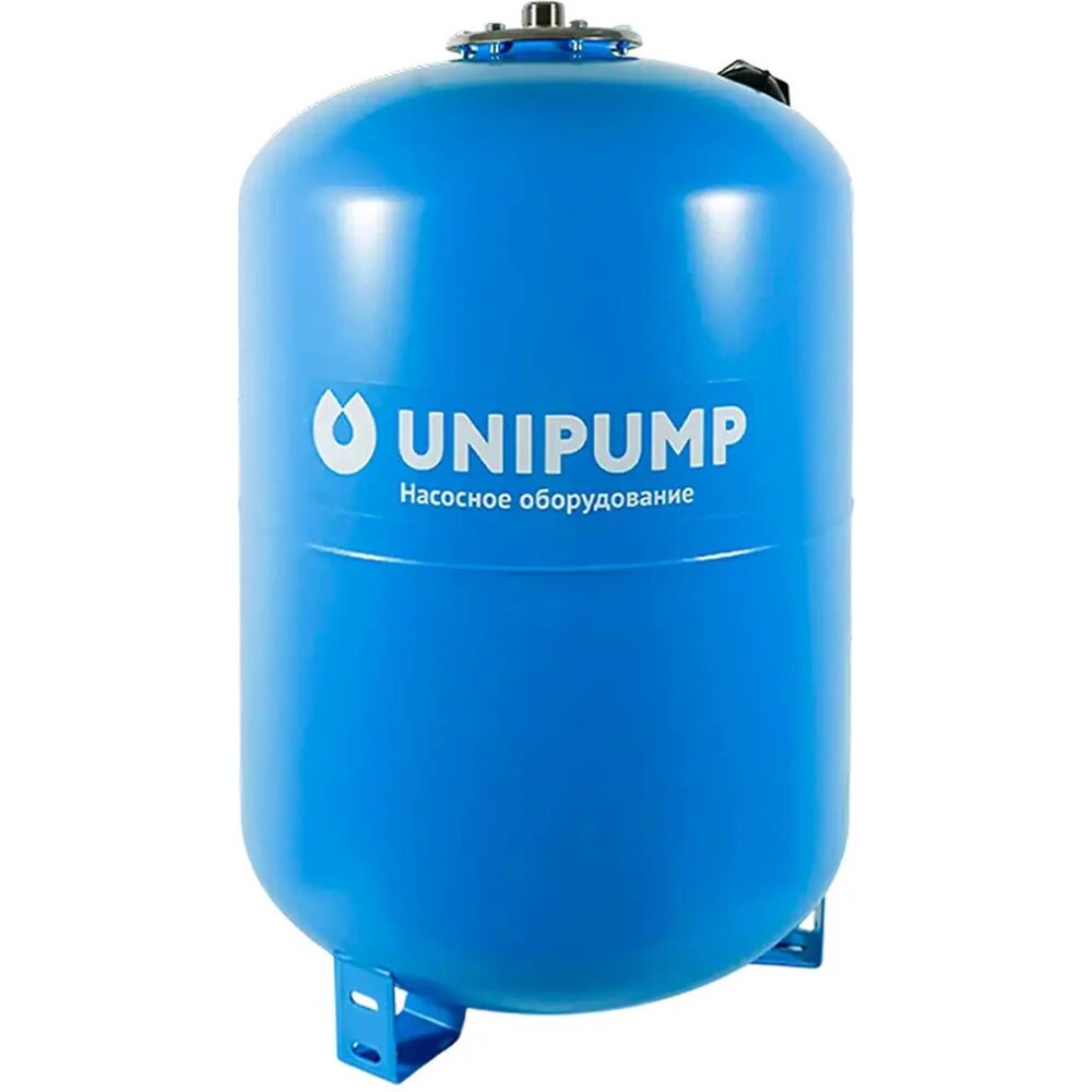 Гидроаккумулятор вертикальный UNIPUMP ГВ 80НВ (фланец нерж, верхнее подкл, БЭЗ) 54224