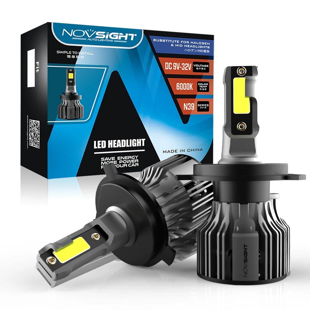 Автосвет LED NOVSIGHT H8 H9 H11 H16JP, противотуманные фары 72 Вт