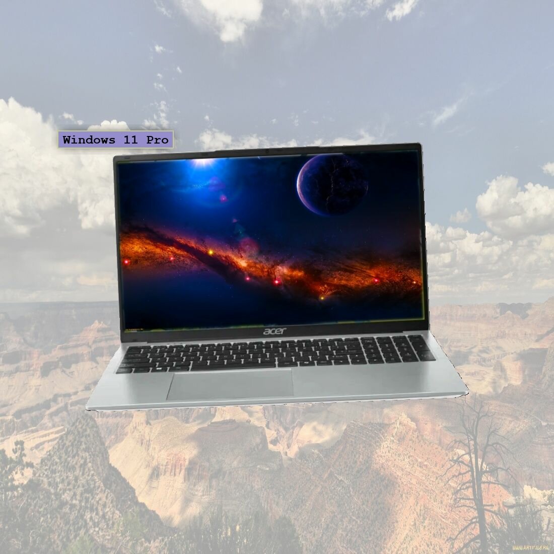 Ноутбук Acer Intel Core 3 3,1ГГц 8 ядер. 17,3' 1600x900 HD+ Intel Graphics Windows 11 Pro Русская раскладка