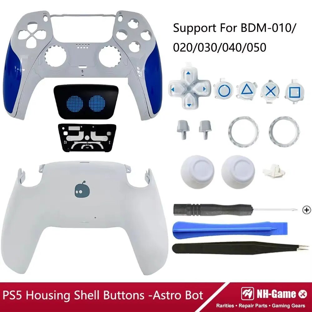 Сменный Корпус Для Джойстиков Astro Bot PS5 Корпус в полном комплекте с кнопками Крышка сенсорной панели