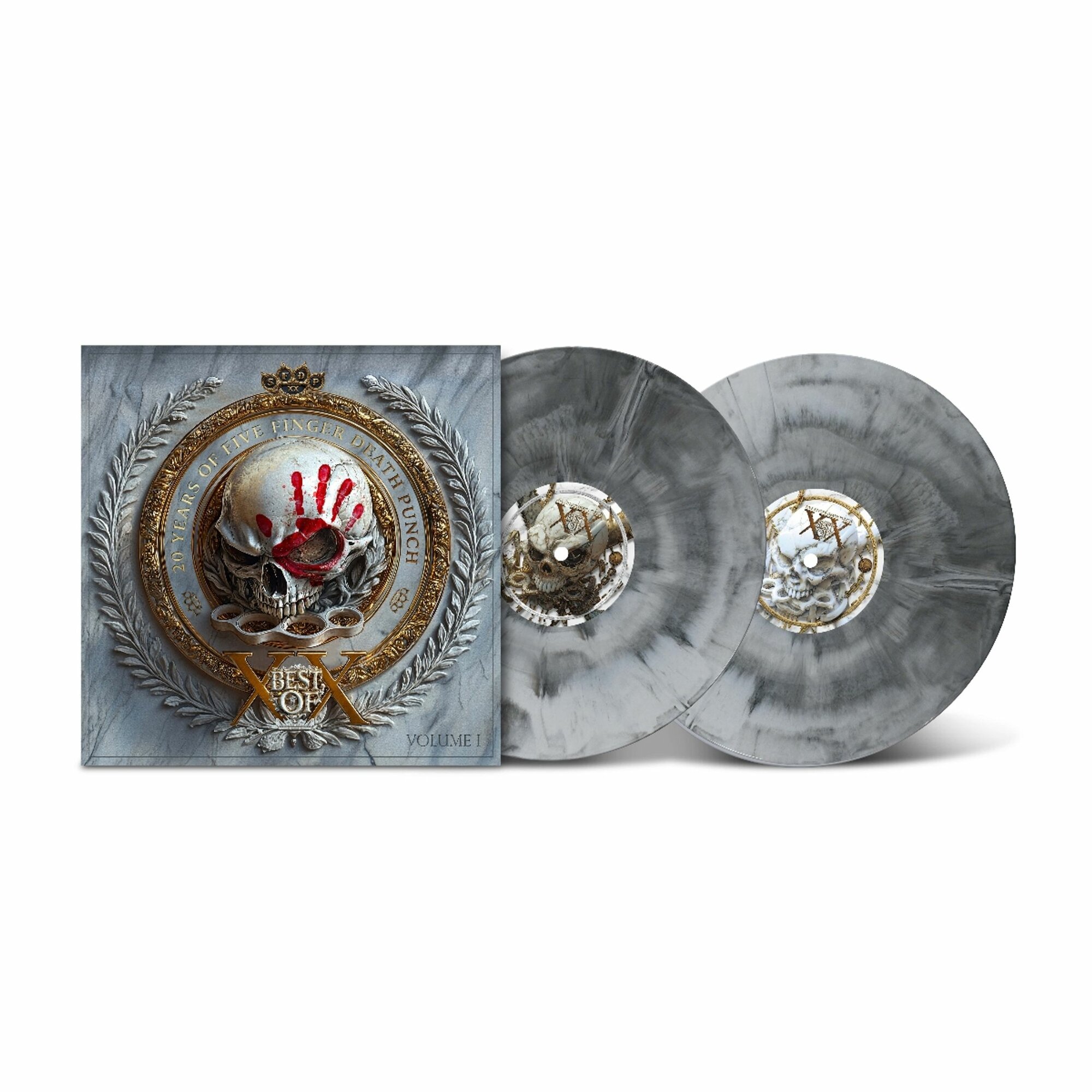 Виниловая пластинка Five Finger Death Punch - Best Of Volume 1 (Re-Recorded & Remastered) (White & Black Galaxy Vinyl) (2 LP) (2 LP)