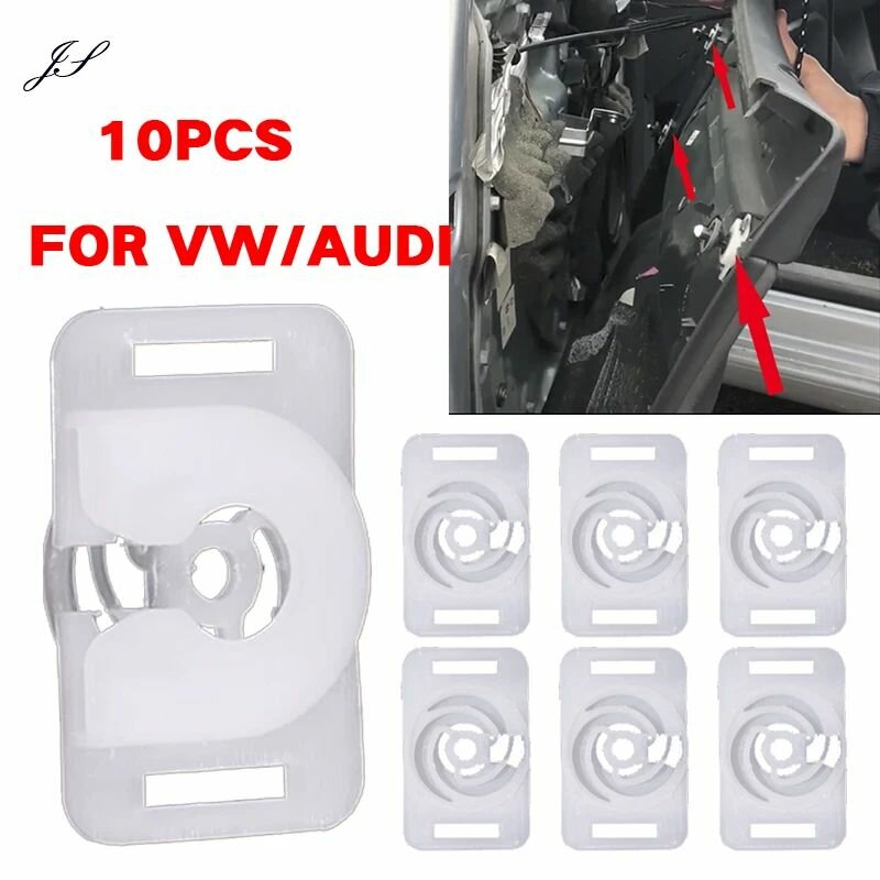 Зажимы крепления обшивки дверей 10 шт для VW Passat/Caddy/Golf/Polo/Jetta/Golf7/Touran/CC, Ford Focus 2, Audi A3 8V