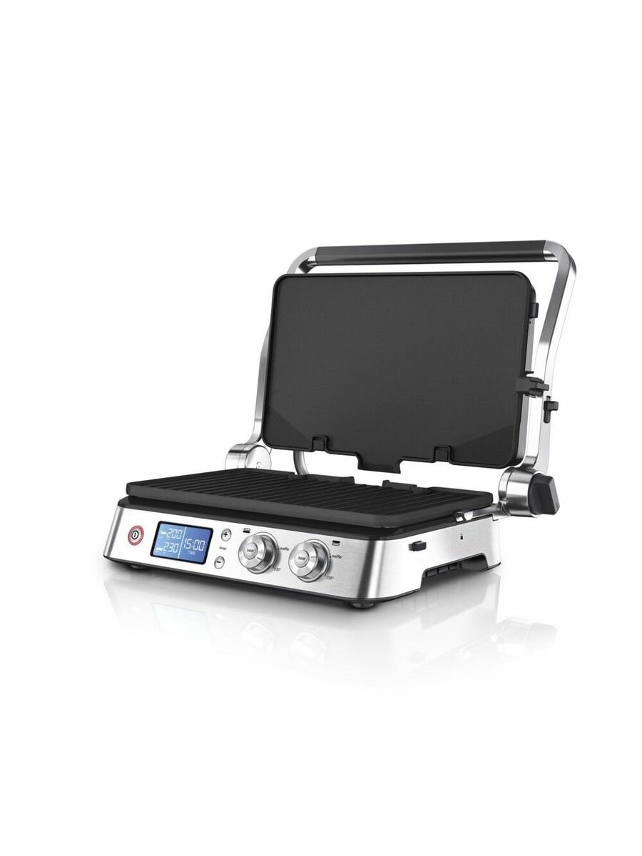 Гриль электрический Braun MultiGrill CG9043, 3 режима, антипригарное покрытие, 2000 Вт, съемный поддон