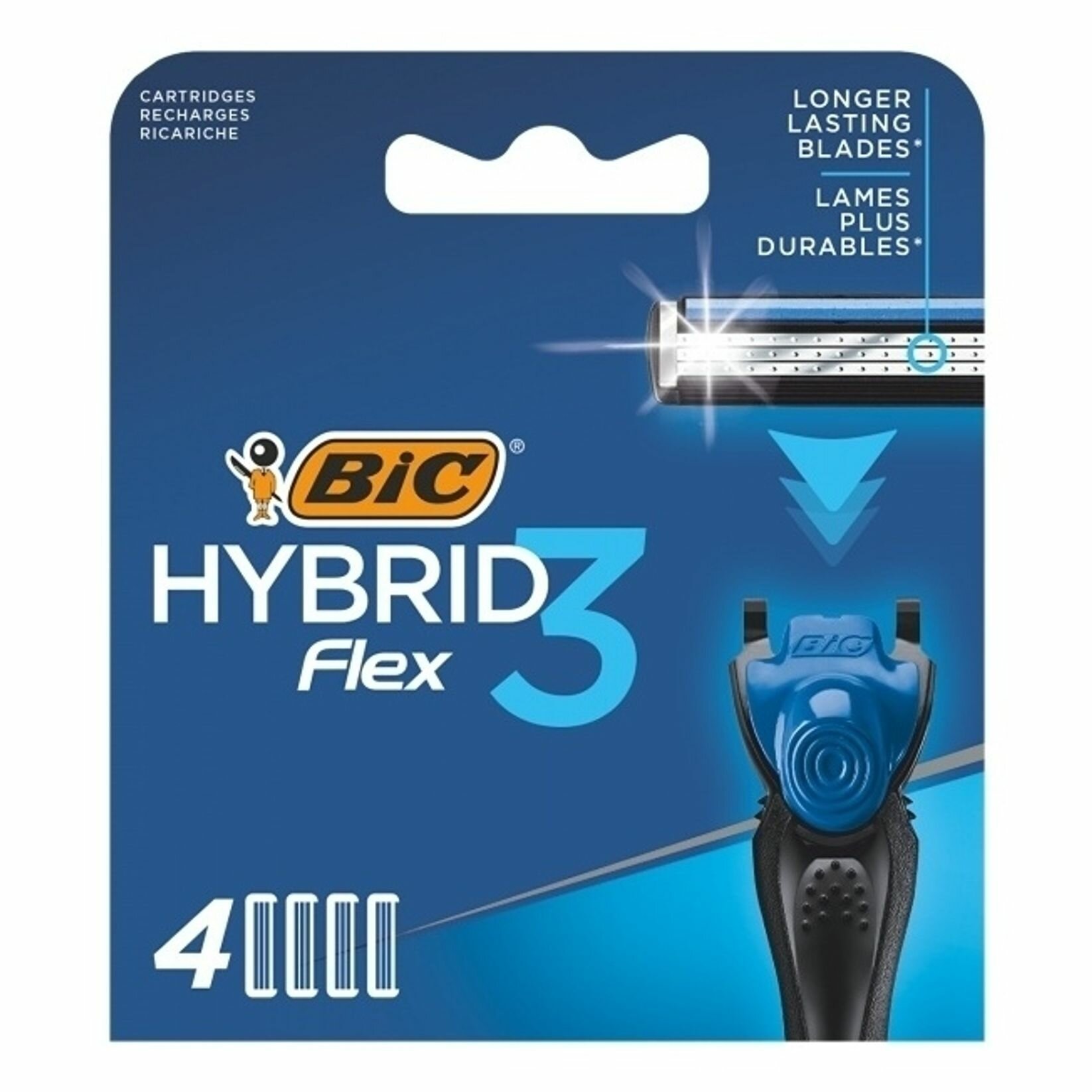 Кассеты для бритвенного станка Bic Flex 3 Hybrid 3 лезвия 4