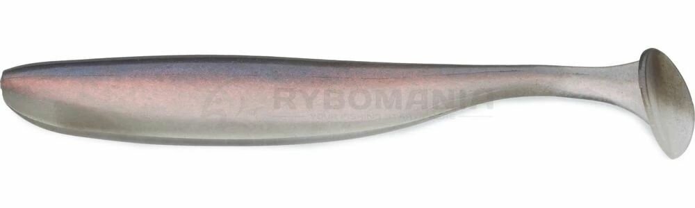 Приманка силиконовая мягкая съедобная, виброхвост Keitech тонущий Easy Shiner 5" #420 Pro Blue Red Pearl