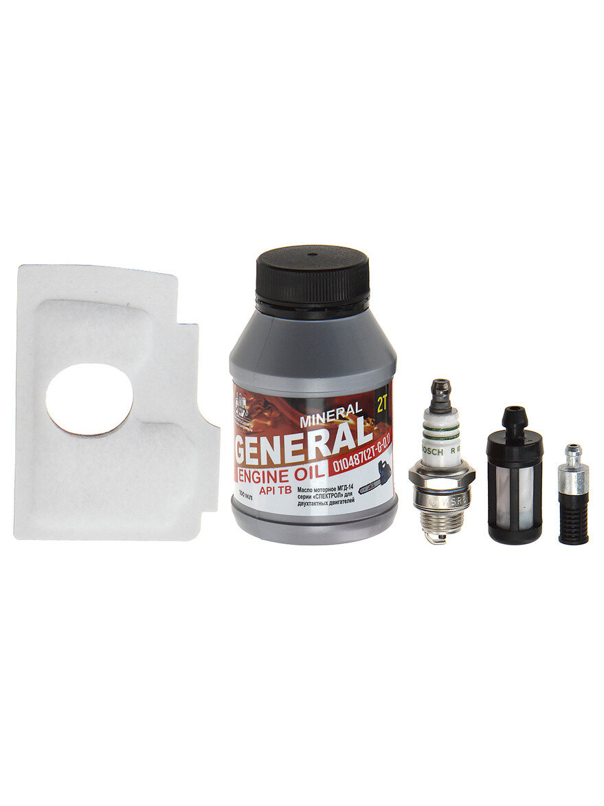 Комплект для ТО (фильтры маслянный, топливный, воздушный (нового образца с 10.2014), свеча BOSCH, масло) для бензопилы STIHL MS 180