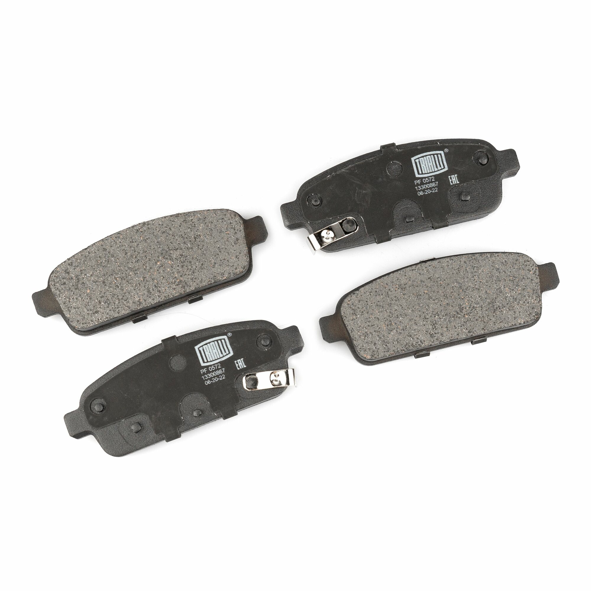 Колодки тормозные Opel Astra J (10 )/Mokka (13 )/Chevrolet Cruze (09 ) 16" диск. зад. (TRIALLI)