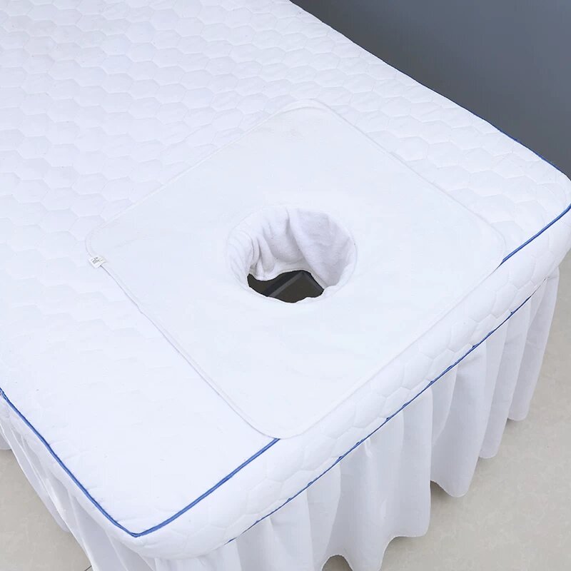 Белый драп 35x35 см, компактный аксессуар для косметологических клиник, премиальная хлопковая ткань