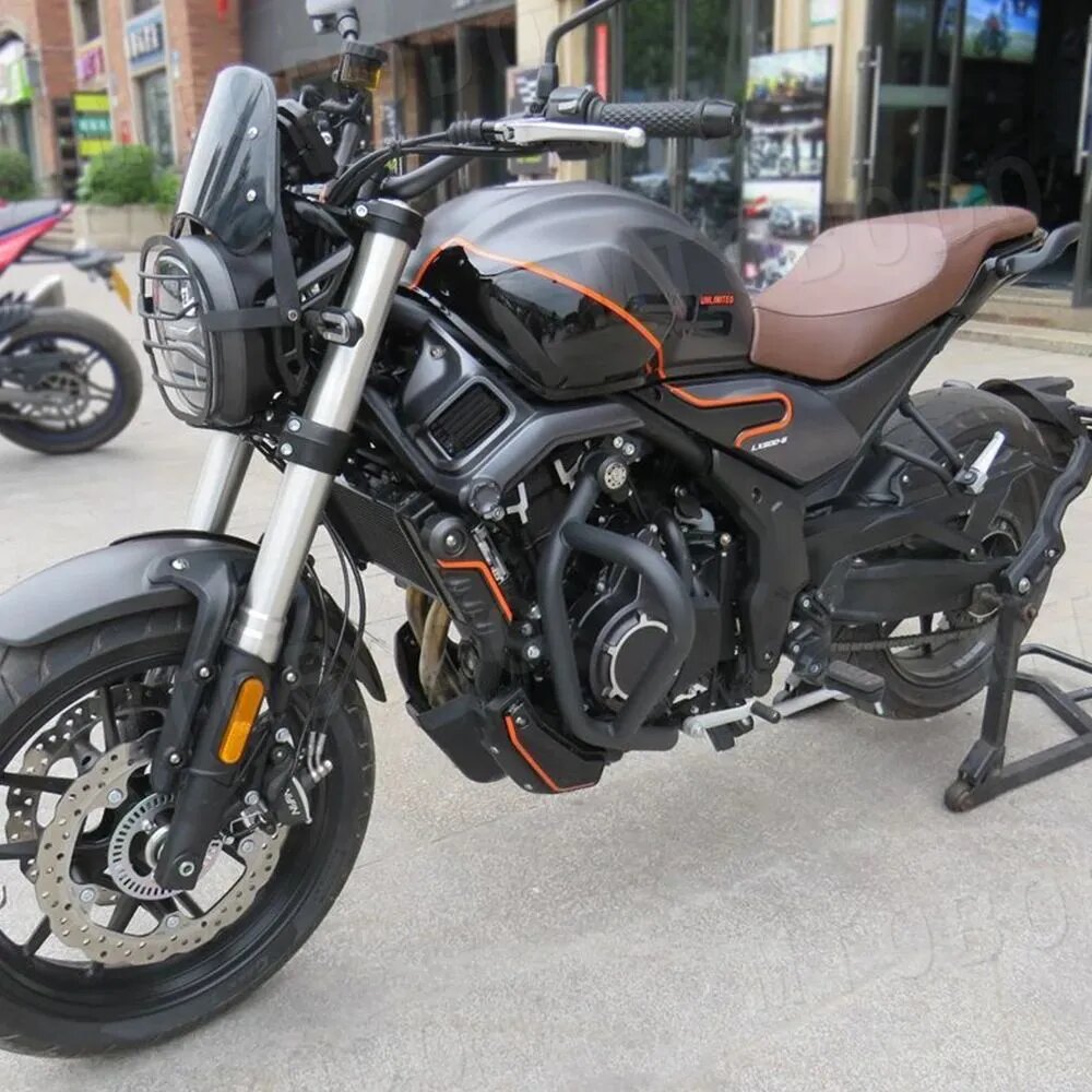 Бампер для мотоцикла для LONCIN VOGE 525AC, защита от падения, металлический, черный — фото 1