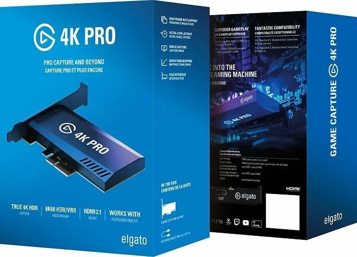 Плата видеозахвата Elgato "Game Capture 4K", 10GBK9901, для игр, 4К