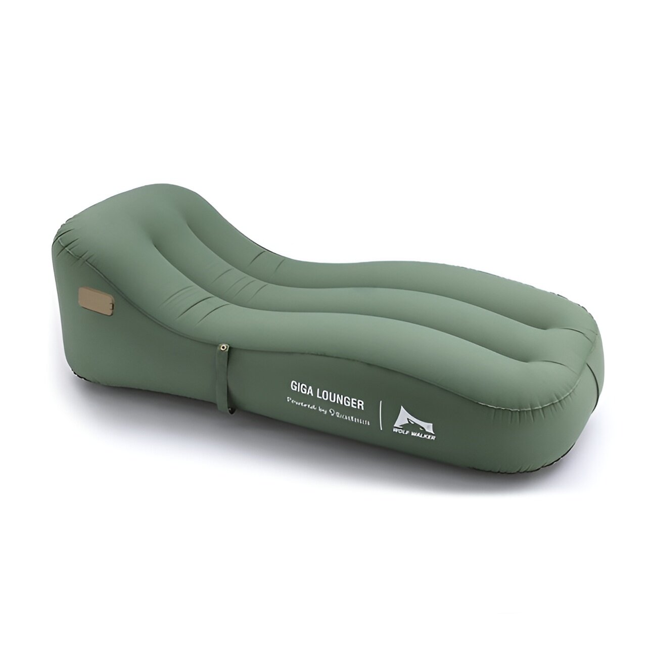 Надувной шезлонг, матрас с встроенным насосом "Giga Lounger" Green