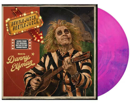OST - Beetlejuice Beetlejuice (Score) - Purple & Pink Hand Poured Colored Vinyl, Music by Danny Elfman