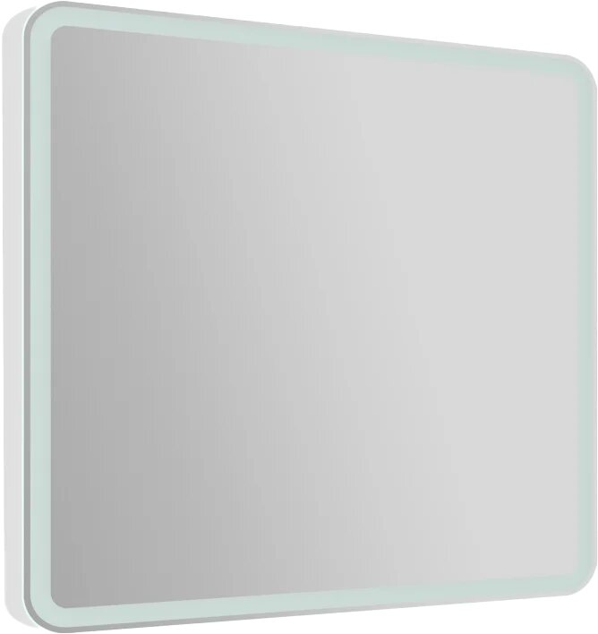 Зеркало BelBagno SPC-MAR-800-800-LED-BTN со светодиодной подсветкой, 80 см, зеркало настенное в ванную, итальянское