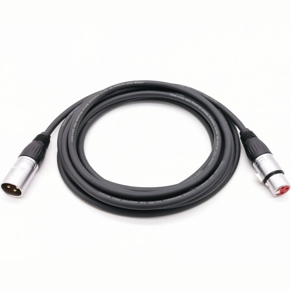 Кабель аудио 1xXLR - 1xXLR ZZcable E67-XLR-M-F-0100-0 1.0m