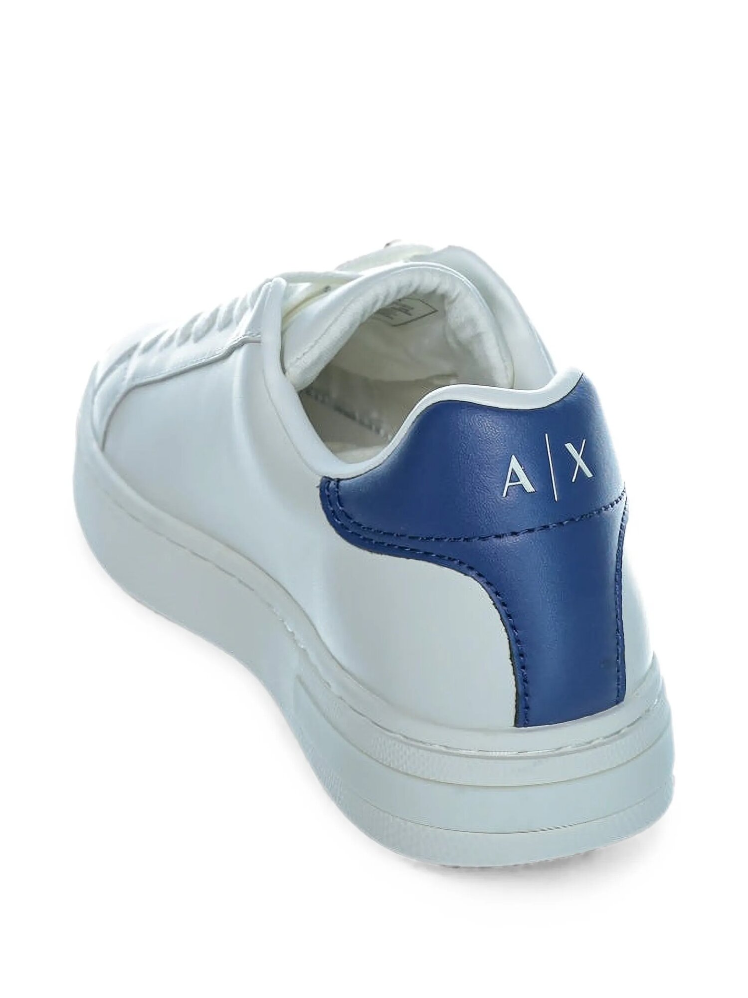 Кроссовки Armani Exchange Leather sneakers, размер 7, бежевый/белый — фото 1