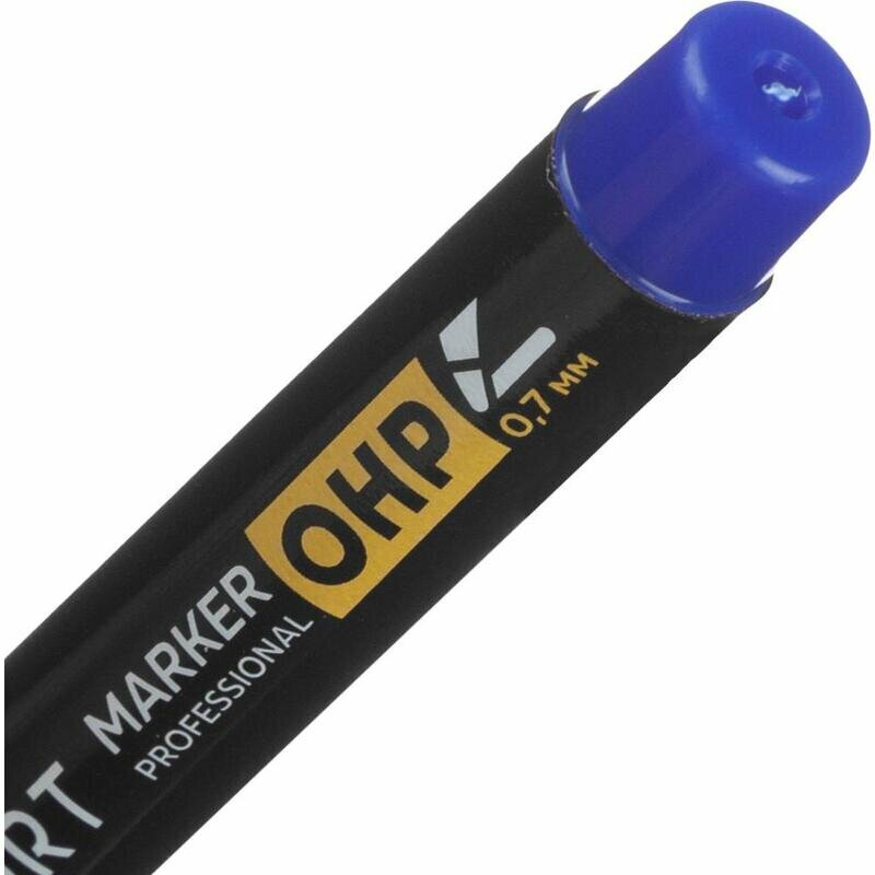 Маркер для глянц. поверх. Topfort OHP 0,7 мм синий, 1660269